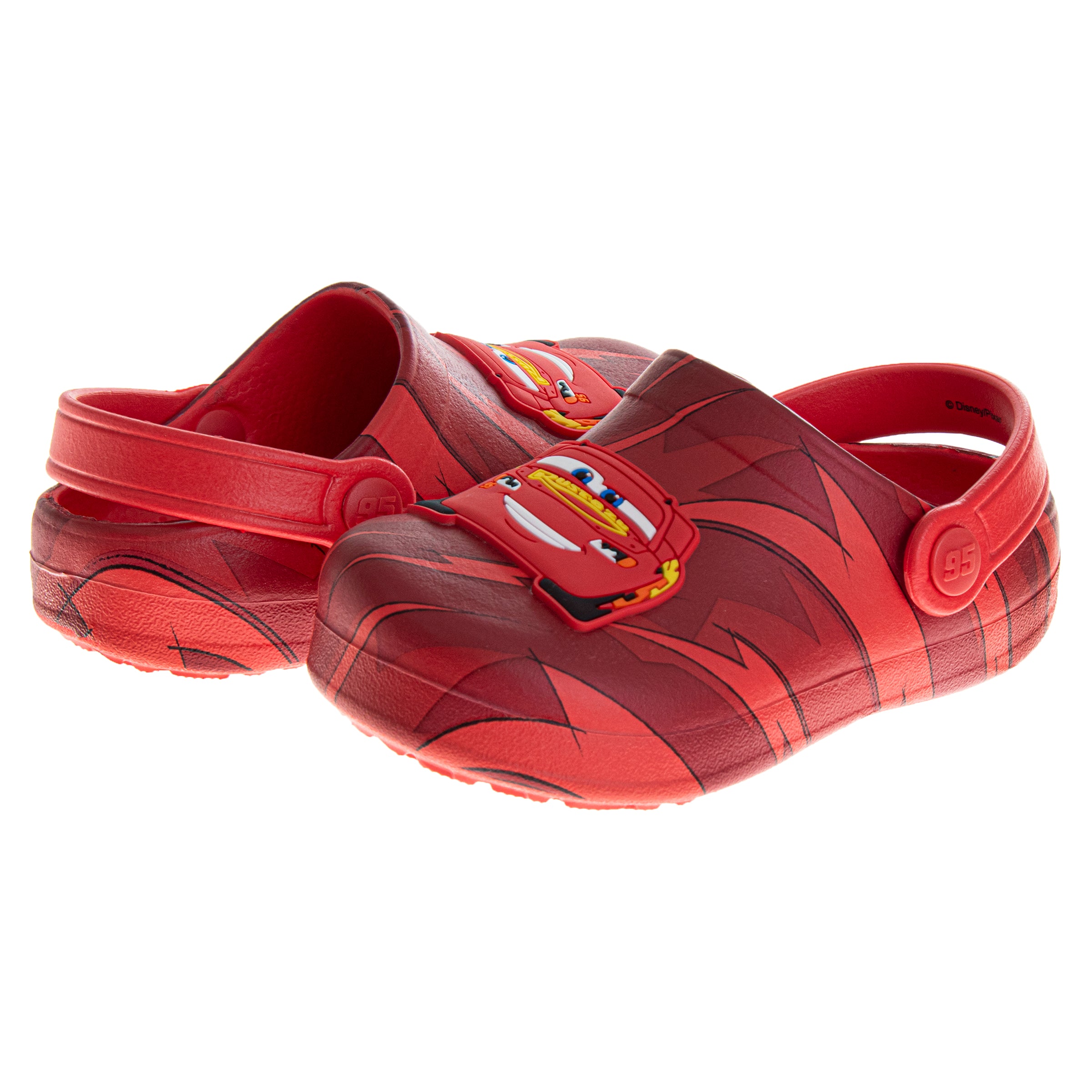 Josmo Cars Clog Sandal Waterproof Slip-On Slides for Boys - Lightning ...